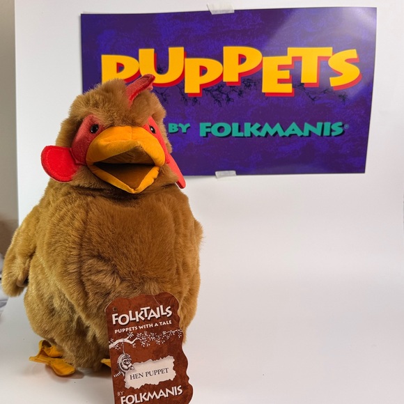 Folkmanis Puppets | Toys | Folkmanis Red Hen Chicken Hand Puppet Plush ...